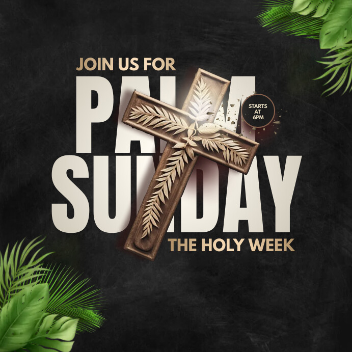 Palm Sunday Instagram post Template | PosterMyWall