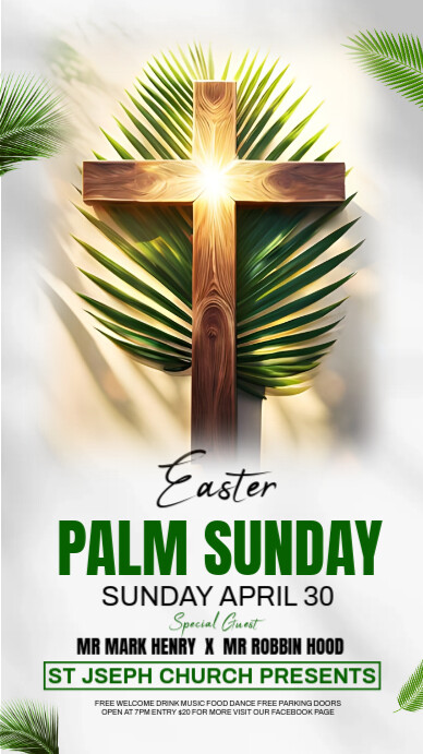 Palm Sunday Instagram Story Template | PosterMyWall