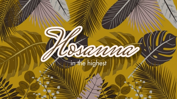 Copy of palm sunday palm theme | PosterMyWall