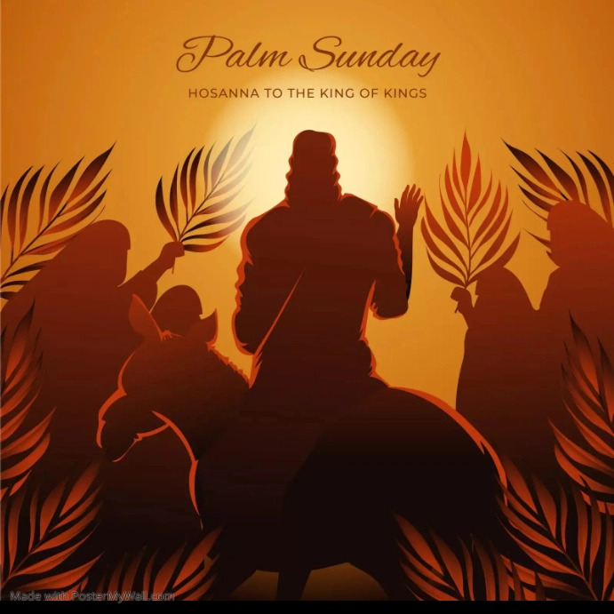 Palm Sunday poster design template | PosterMyWall