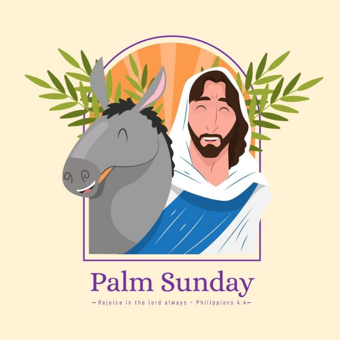 Palm Sunday poster design template | PosterMyWall