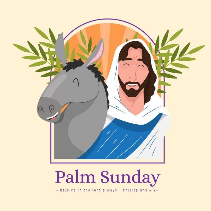 Palm Sunday poster design template | PosterMyWall