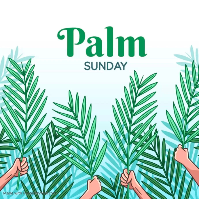 Palm Sunday poster design template | PosterMyWall