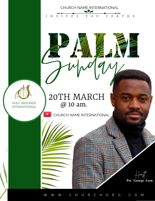 Palm sunday poster Template | PosterMyWall