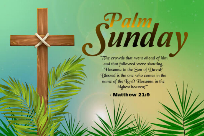 Palm Sunday Poster Template | PosterMyWall