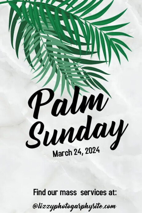 Palm Sunday poster design Template | PosterMyWall
