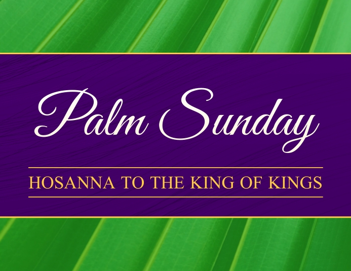 Palm Sunday poster Template | PosterMyWall
