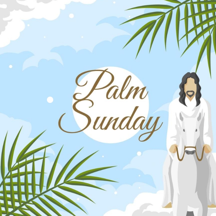 Palm Sunday poster design template | PosterMyWall