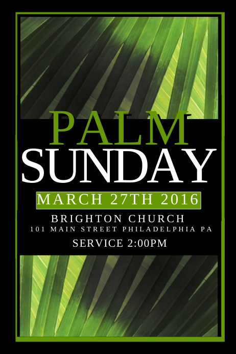 Palm Sunday Template | PosterMyWall