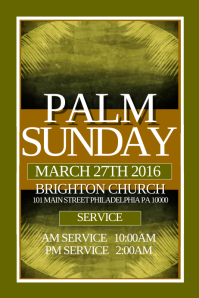Palm Sunday Template | PosterMyWall