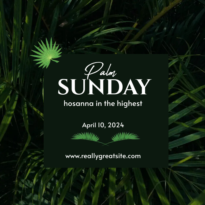 Palm Sunday Poster Template | PosterMyWall