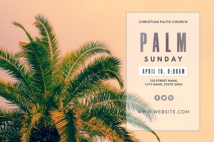 PALM SUNDAY POSTER TEMPLATE.R | PosterMyWall