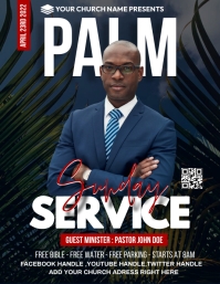 palm sunday service Template | PosterMyWall