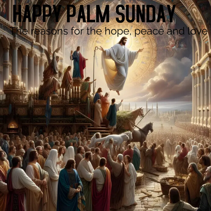 Palm sunday template | PosterMyWall