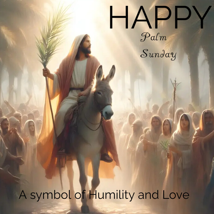 Palm sunday template | PosterMyWall