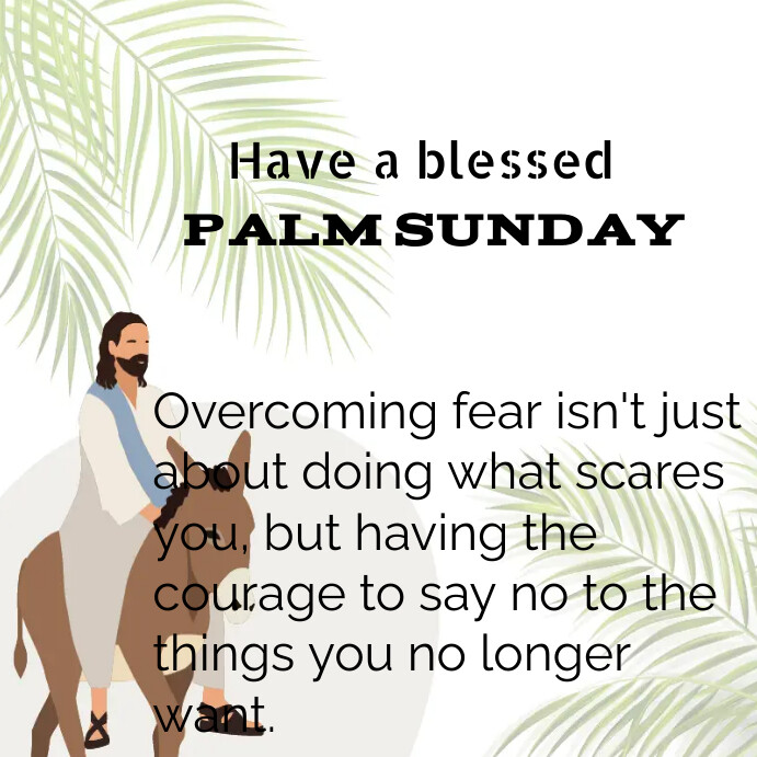 Palm Sunday template | PosterMyWall