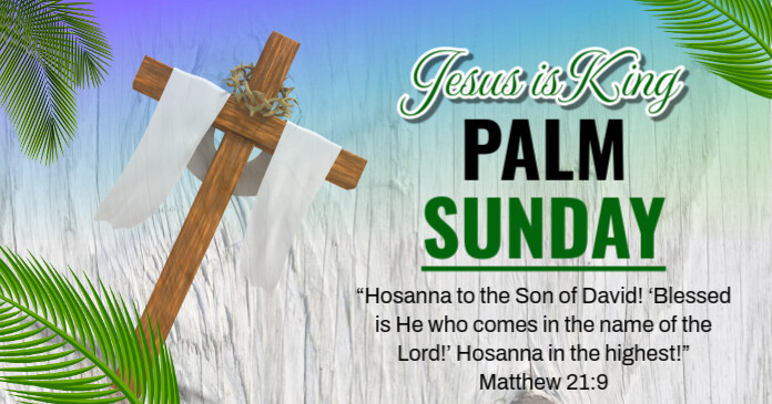 Palm Sunday Verse Template | PosterMyWall
