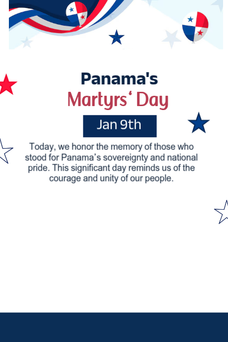 Panama's Martyrs' Day Template | PosterMyWall
