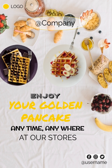 Pancake's Template | PosterMyWall