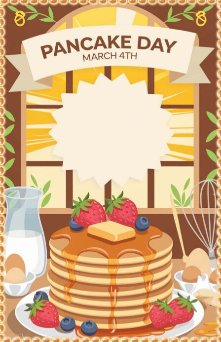 Copy of Pancake day | PosterMyWall