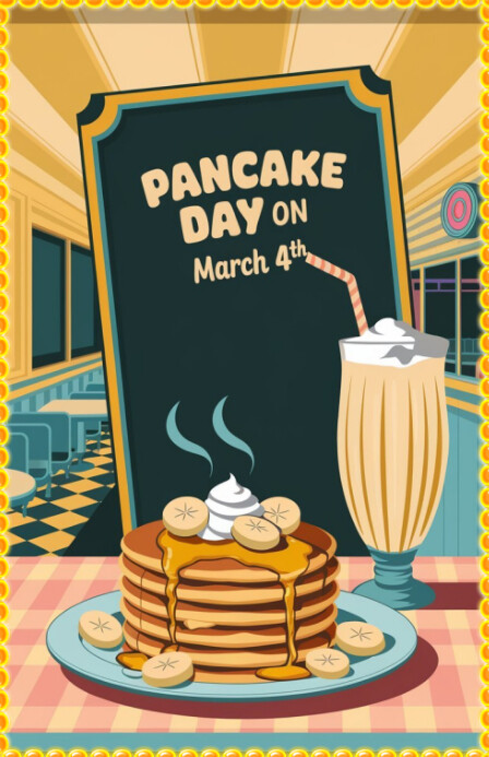 Plantilla de Pancake day | PosterMyWall
