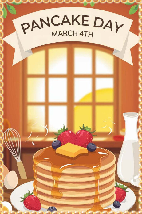 Copy of Pancake day Template | PosterMyWall