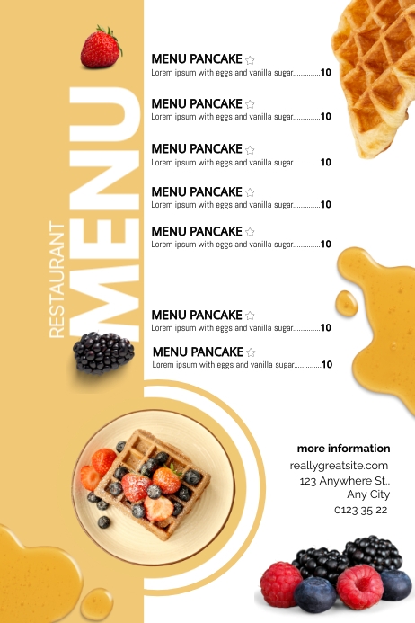 Pancake Template | PosterMyWall