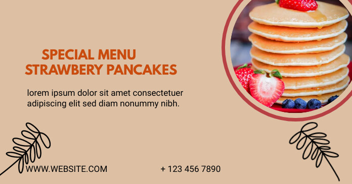 Pancakes Template | PosterMyWall