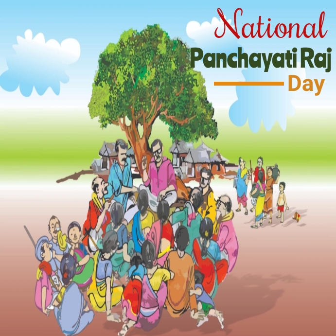 Panchayati raj day instagram post Template | PosterMyWall