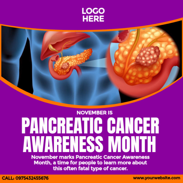 Pancreatic Cancer Awareness Month Ad Template | PosterMyWall