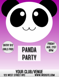 PANDA BIRTHDAY FLYER Template | PosterMyWall