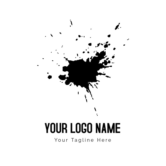 Paper Ink Blot Test Rorschach Test Stain Logo Template | PosterMyWall