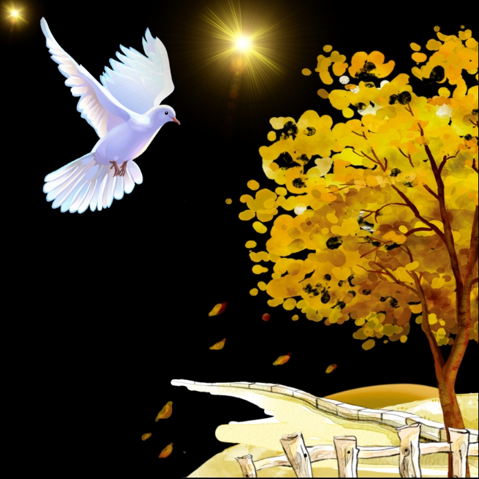 Copy of Paper limestone park autumn Leaves | PosterMyWall