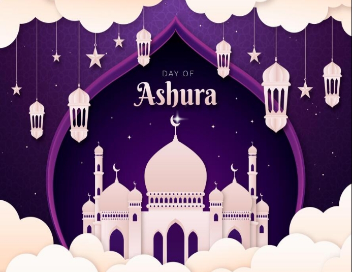 Paper style Ashura illustration Template | PosterMyWall