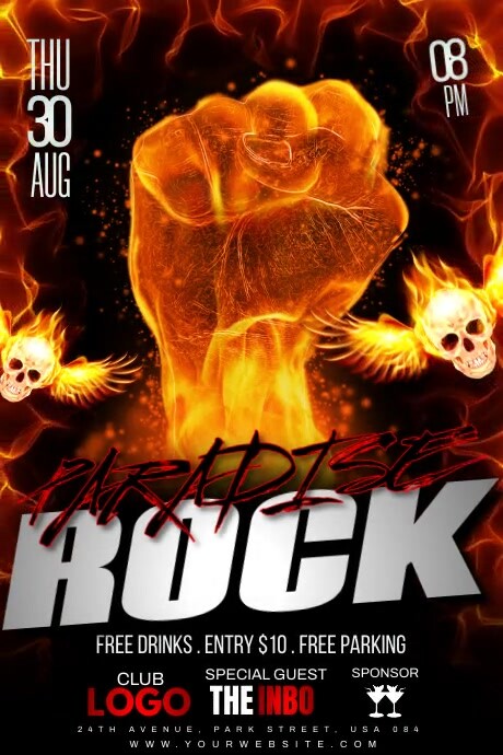 Paradise Rock Template | PosterMyWall