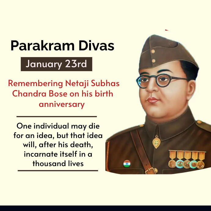 Copy of parakram divas | PosterMyWall