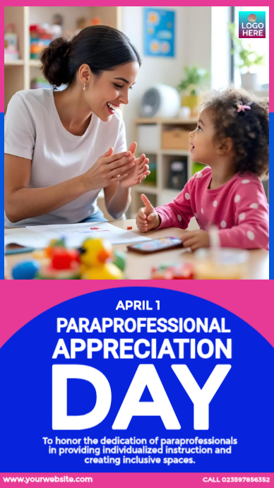 Paraprofessional Appreciation Day Template | PosterMyWall