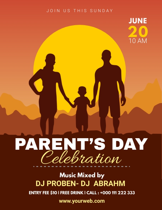 Parent's Day Celebration party Template | PosterMyWall
