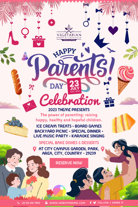 Parent's Day Celebration Template | PosterMyWall