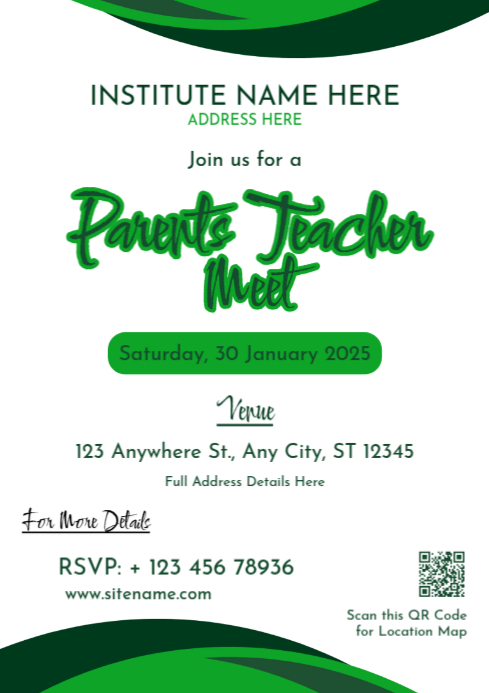 Parent Teacher Meet | PTA Template | PosterMyWall