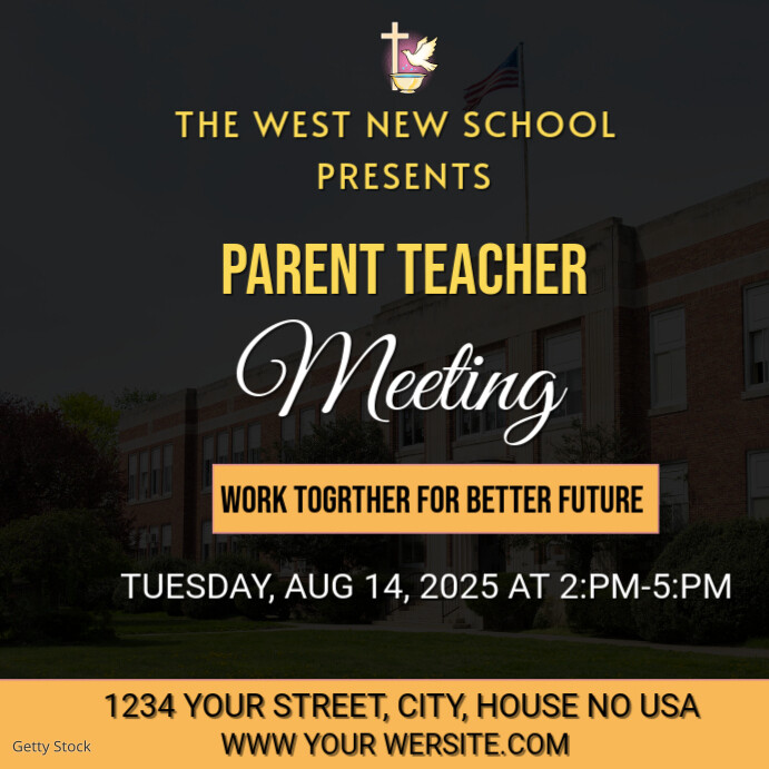 parent teacher meeting Template | PosterMyWall