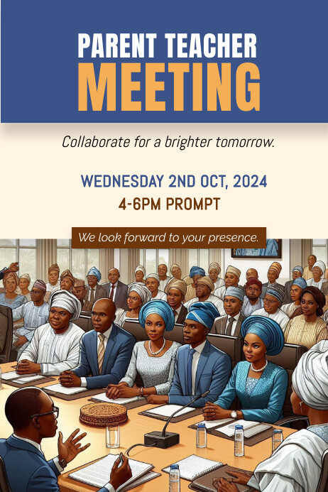 Parent teacher meeting Template | PosterMyWall