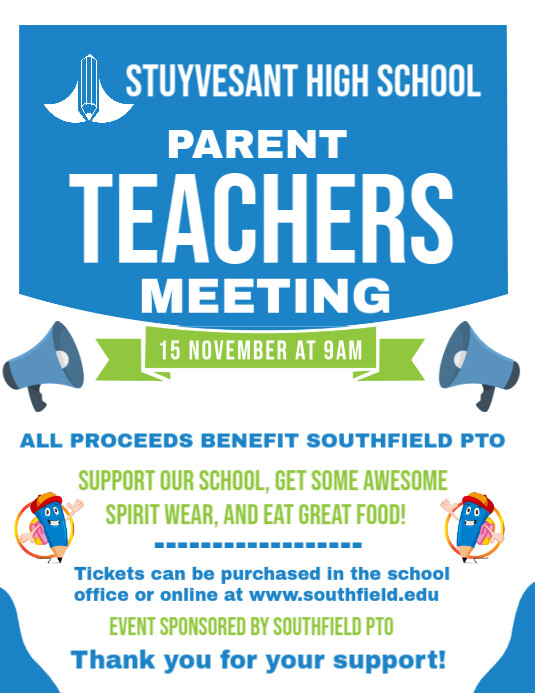 parent teacher meeting flyer Template | PosterMyWall
