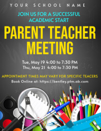 parent teacher meeting flyer Template | PosterMyWall