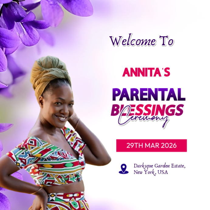 Parental Blessing Poster Template | PosterMyWall