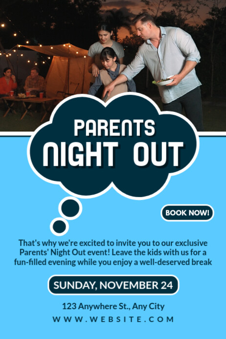 Parents' Night Out Templat | PosterMyWall