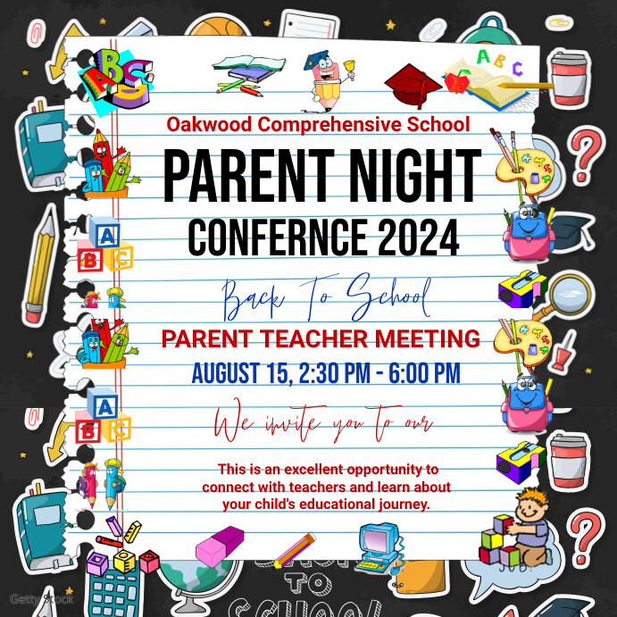 parents and teachers conference flyer Template | PosterMyWall