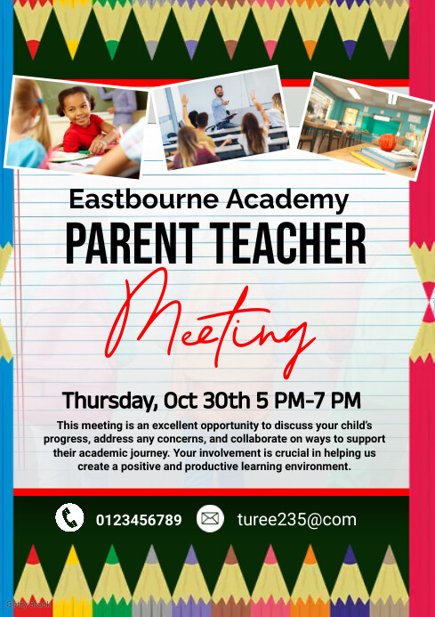 parents and teachers meeting flyer Template | PosterMyWall