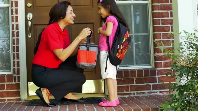 Parents drop the child to school Template | PosterMyWall