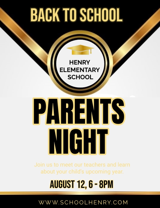 Copy of Parents Night , pta meeting ,graduation and | PosterMyWall